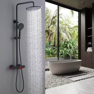Wall-Mounted Thermostatic Multi-Function Shower System with Rough-in ...