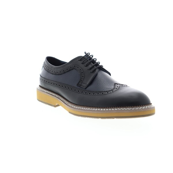 Zanzara Fouquet Black Mens Wingtip & Brogue Oxfords & Lace Ups ...