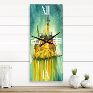 Designart 'Idyllic Island of Venice At Night' Modern wall clock - Bed ...