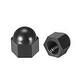 M6 Cap Nut, Hex Acorn Dome Head Nuts for Screws Bolts Nylon Black 10 ...
