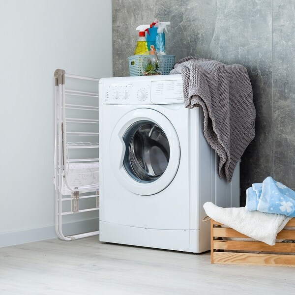 Costway Laundry Clothes Storage Drying Rack Portable Folding Dryer - On ...