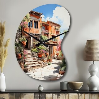 Designart - Spanish Hacienda Fauvism I - Spain Large Wall Clocks ...