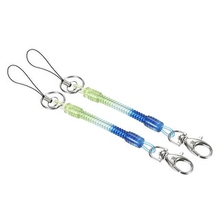 Retractable Coil Spring Keychains with Key Ring, 2 Pack Plastic - Bed ...