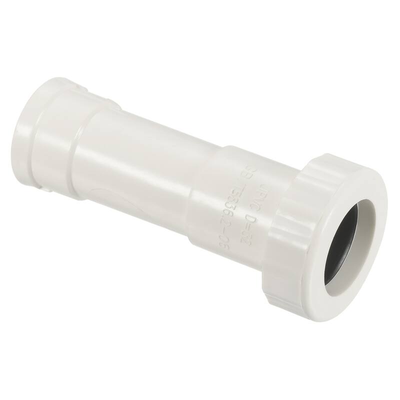 Plastic Flanged Tailpiece Direct Connect Tube for Kitchen Drain - White ...