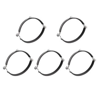 Rigid Pipe Strap Clamps, M8/M10 Nut Size Pipe Bracket Tube Clips 5Pcs ...