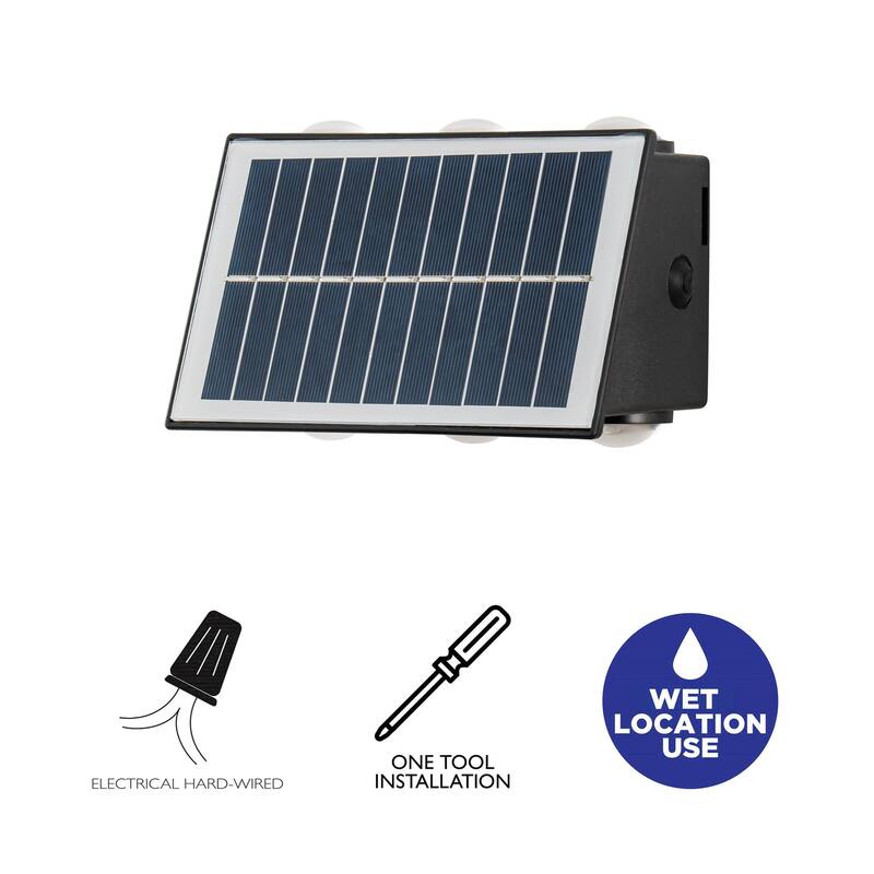 C Cattleya Solar LED Dusk to Dawn Outdoor Wall Sconce Light - On Sale ...