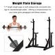 Adjustable Squat Rack Stand, Barbell Rack, Dip Bar Station Adjustable ...