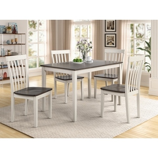 Annabel White Gray Modern Dining Room Set - Bed Bath & Beyond - 39138324