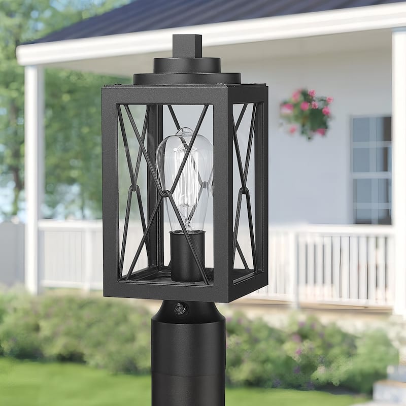 14.5 inch Dusk to Dawn Lamp Post Light with Photocell Sensor - 5.5 x 5. ...