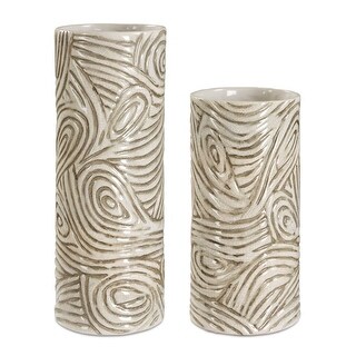 Uttermost Timber Swirl Earth Tone Vases Set/2 - Bed Bath & Beyond ...