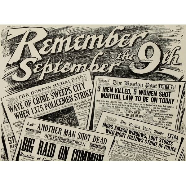 Illustration Remember September The 9Th Boston Newspapers Headlines At ...