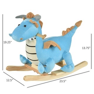 Interactive Dinosaur Rocking Toy for Toddlers, Plush Seat, Dinosaur ...