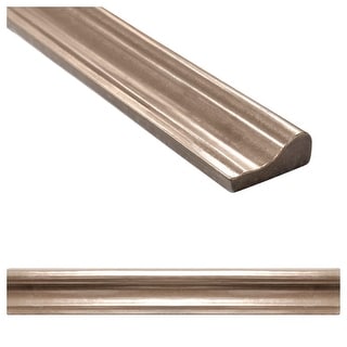 Universal Metal Chair Rail 1 2/3"x12" Bronze ( Set of 5) - Bed Bath ...