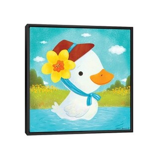 iCanvas "Spring Miss Duck" by Juliana Motzko Framed Canvas Print - Bed ...