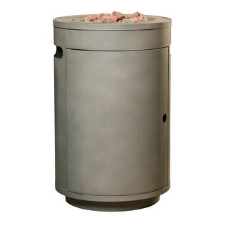 Acero 16" Round Gas Fire Column - Bed Bath & Beyond - 33185135