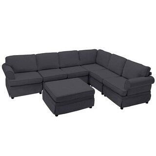 108" Fabric Upholstered Sofa Collection, Modular Customizable Sofa ...
