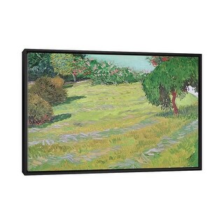 iCanvas "Field in Sunlight, 1888 " by Vincent van Gogh Framed Canvas ...