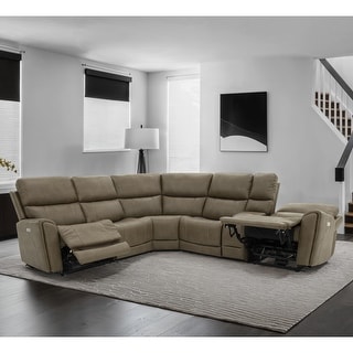 Furniture of America Briova Power Triple Motor Reclining Sectional with ...