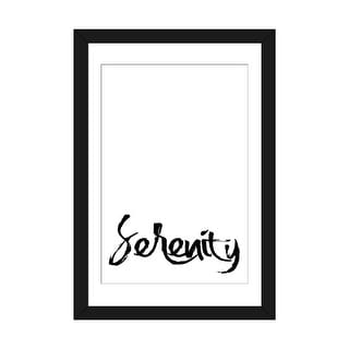 iCanvas "Serenity Inspirational Minimalist Calligraphy" by Nordic Print ...