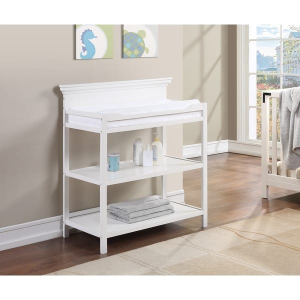 White Wood Universal Changing Table - Bed Bath & Beyond - 36799430