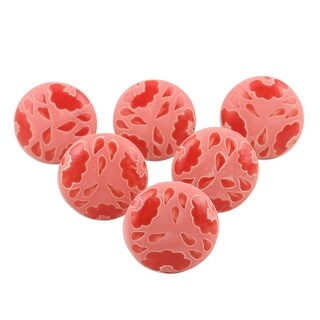 Novica Handmade Strawberry Florals Decorative Ceramic Knobs (Set Of 6 ...