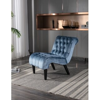 Elegant Accent Chair Leisure Chair for Small Spaces, Light Blue - Bed ...
