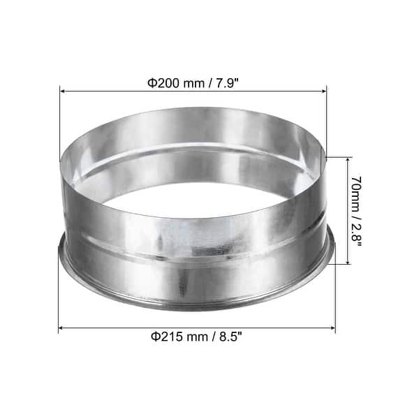 8" Vent Duct Connector Flange Fitting Duct Air Tight Couplings Vent ...