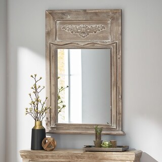 Cosby Indoor Acacia Wood Traditional Mirror by Christopher Knight Home ...