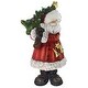 Design Toscano Vintage Santa with Christmas Tree Holiday Statue - Multi ...