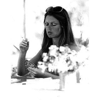 Brigitte Bardot smoking while playing cards Photo Print - Bed Bath ...