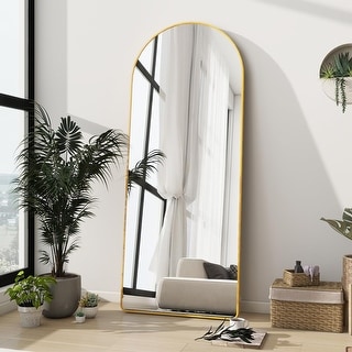 Arched Full Length Mirror, 64"x21" Free,Modern Full Body Mirror with ...