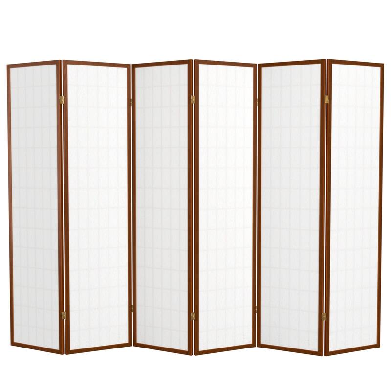 Wood and Rice Paper Windowpane Shoji Screen (China) - Overstock - 3446182