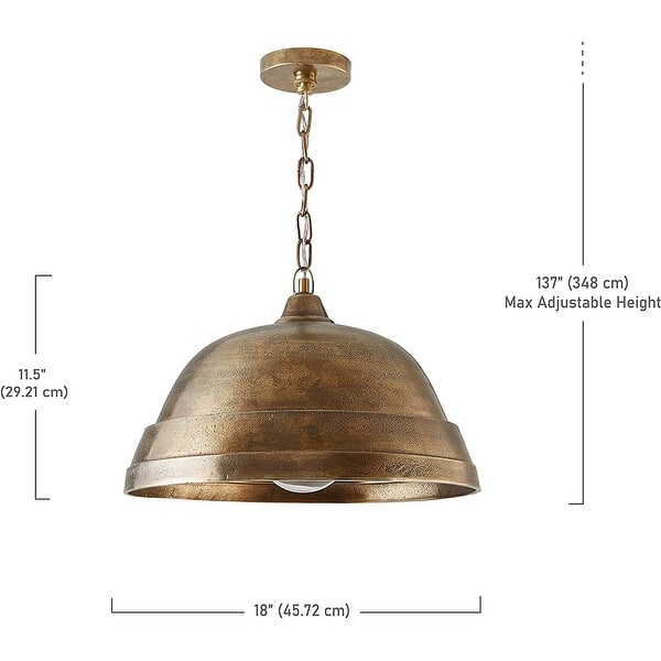 Industrial dome pendant light industrial pendant lighting with oxidized ...
