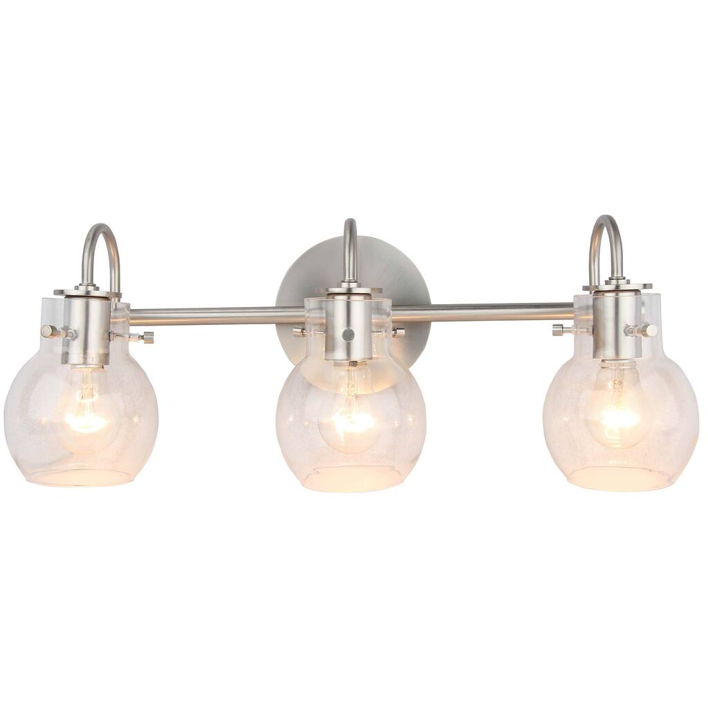 3 Light Wall Sconce Vanity Light - Brushed - Overstock - 28039521