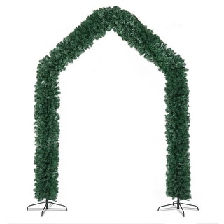 8.5FT. PVC Green Archway Outdoor Christmas Decoration - Bed Bath ...