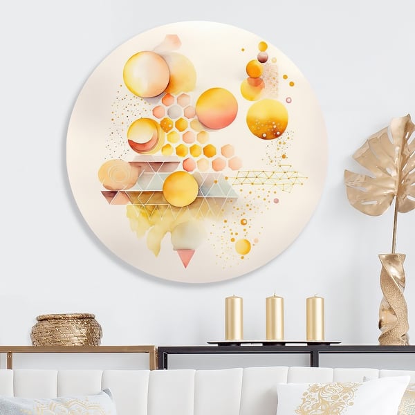 round shape design wall