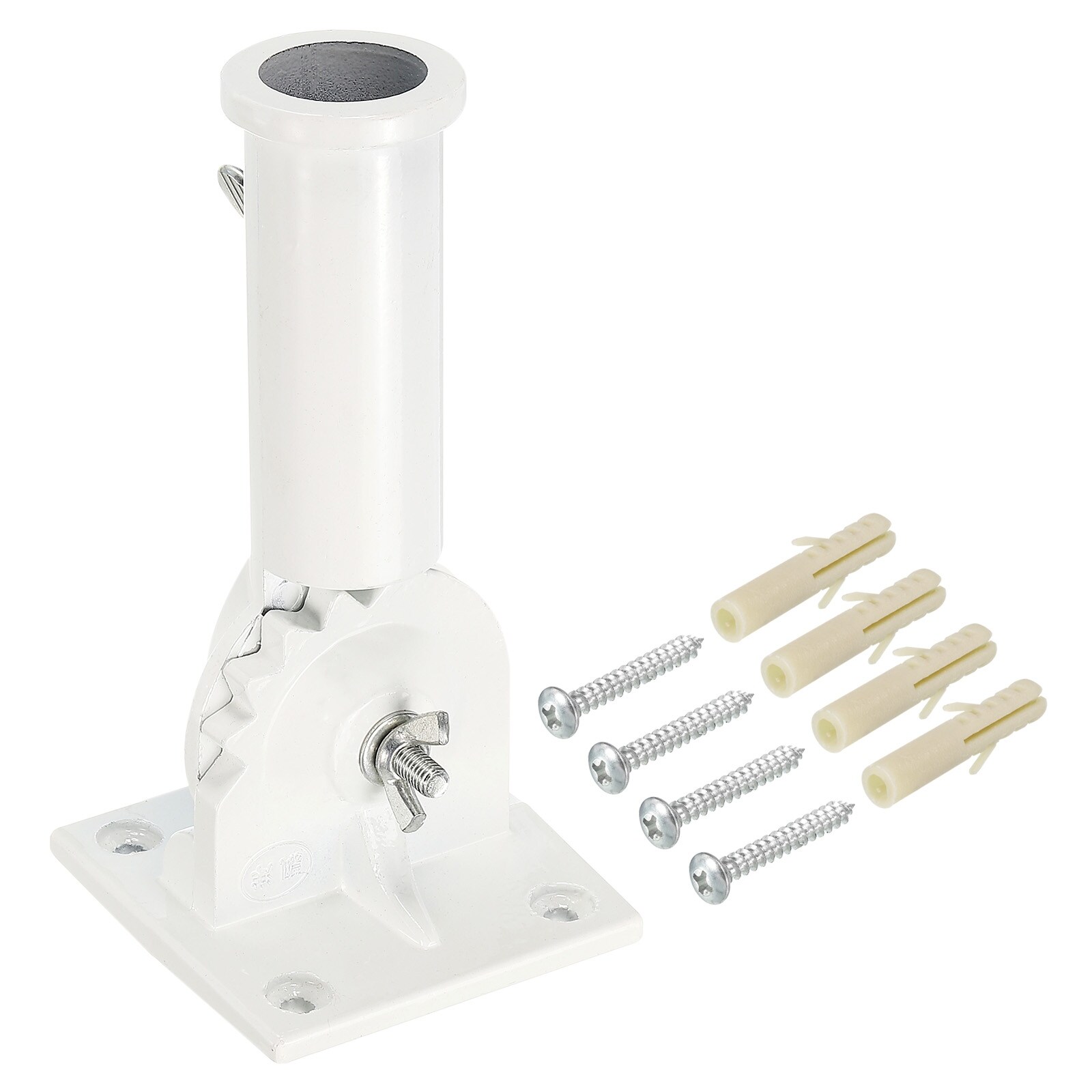 Adjustable Flag Pole Bracket, Aluminum Multi-Position Heavy Flagpole ...