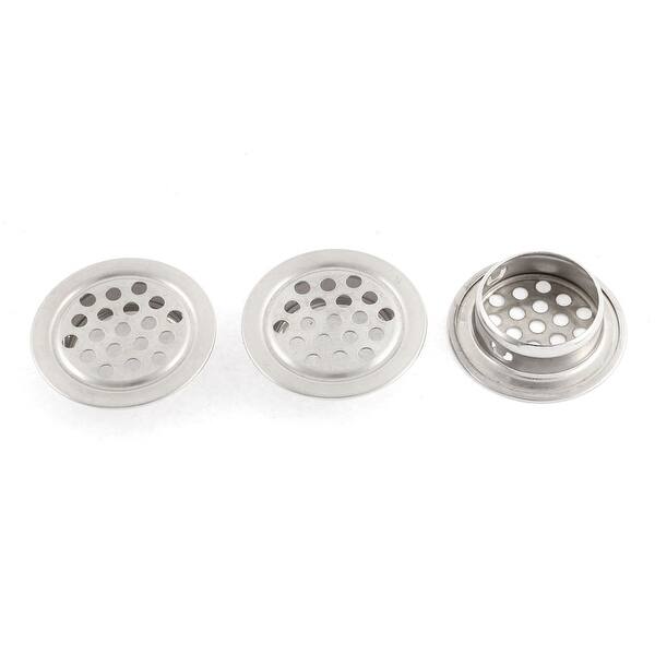 3Pcs 35 x 24mm Round Stainless Steel Perforated Mesh Air Vents Louvers ...