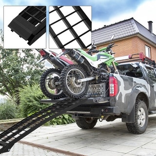 10ft Aluminum Loading Ramp Dirtbike Motorcycle Truck Single ATV Ramp ...