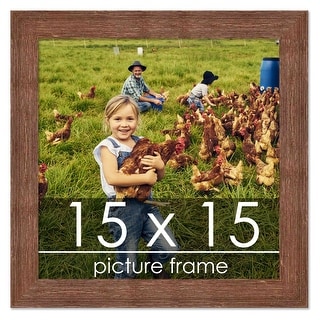 15x15 Distressed/Aged Color Wood Picture Square Frame - Bed Bath ...