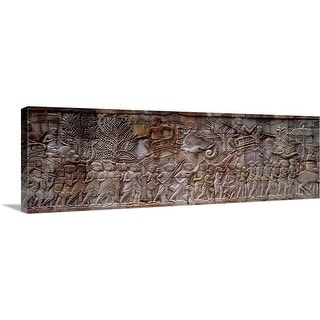 "Bas Relief Angkor Wat Cambodia" Canvas Wall Art - Bed Bath & Beyond ...