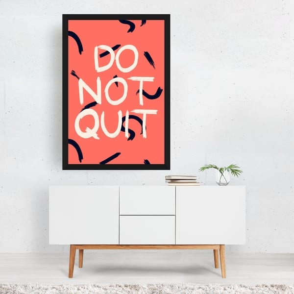 Do Not Quit Typography Motivational Quotes Sayings Art Print/Poster ...