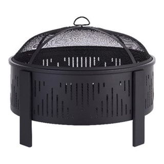 Living Accents Steel Round Wood Fire Pit 29" W - Bed Bath & Beyond ...