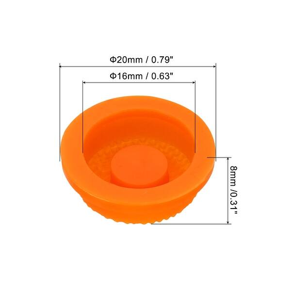 0.63" LED Flashlight Switch Cap, 5 Pcs Soft Boot Cover w Inner Column ...