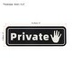 Private Door Sign, Acrylic Self Adhesive Privacy Stickers for Office ...