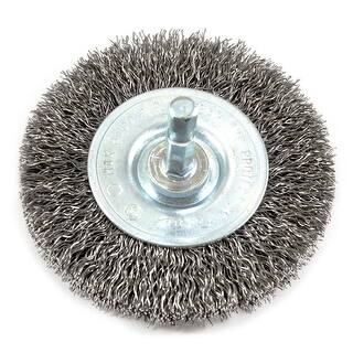 Forney 72735 Stem Mounted Coarse Crimped Wire Wheel, 3" x 0.012", 1/4 ...