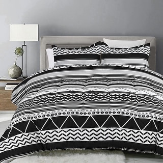 Geometric Oreo 2/3 Pc Comforter Set - Bed Bath & Beyond - 36718095