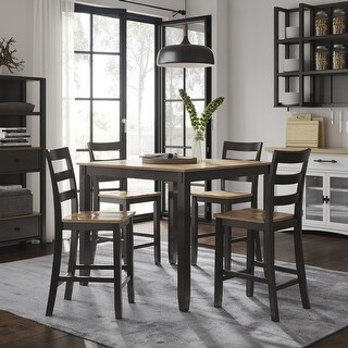 Signature Design by Ashley Gesthaven Natural/Brown Counter Height Dining Table and 4 Barstools ...