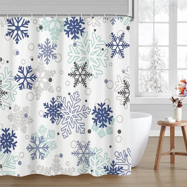 blue snowflake pattern