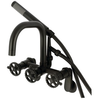 Kingston Brass AE845.CG Fuller Wall Mounted Tub Filler with Built-In ...